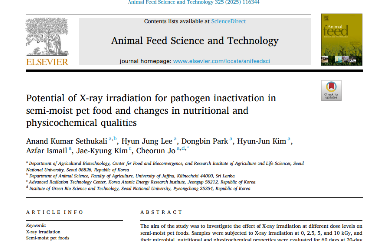 Potential of X-ray irradiation for pathogen inactivation in semi-moist ...
